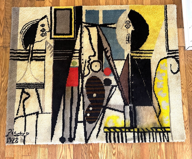MCM Mid Century Modern Picasso Rug / Wall ART Limited Edition - Etsy