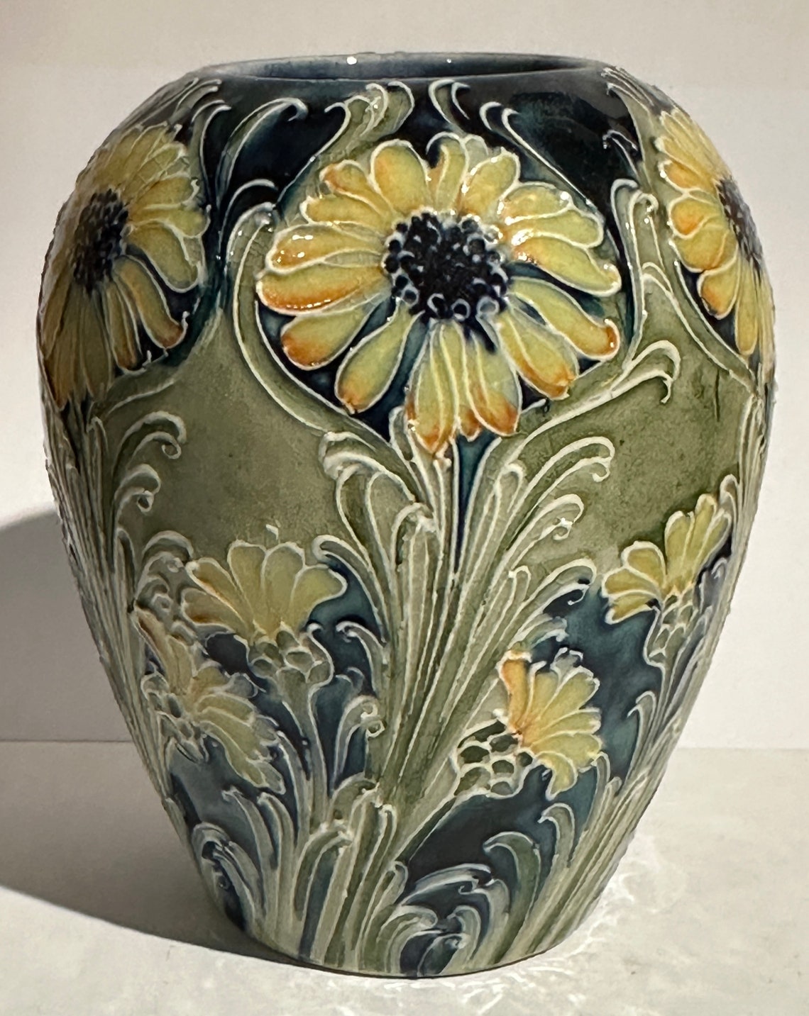 Early Rare Art Nouveau Moorcroft Sunflower Cabinet Vase - Etsy UK