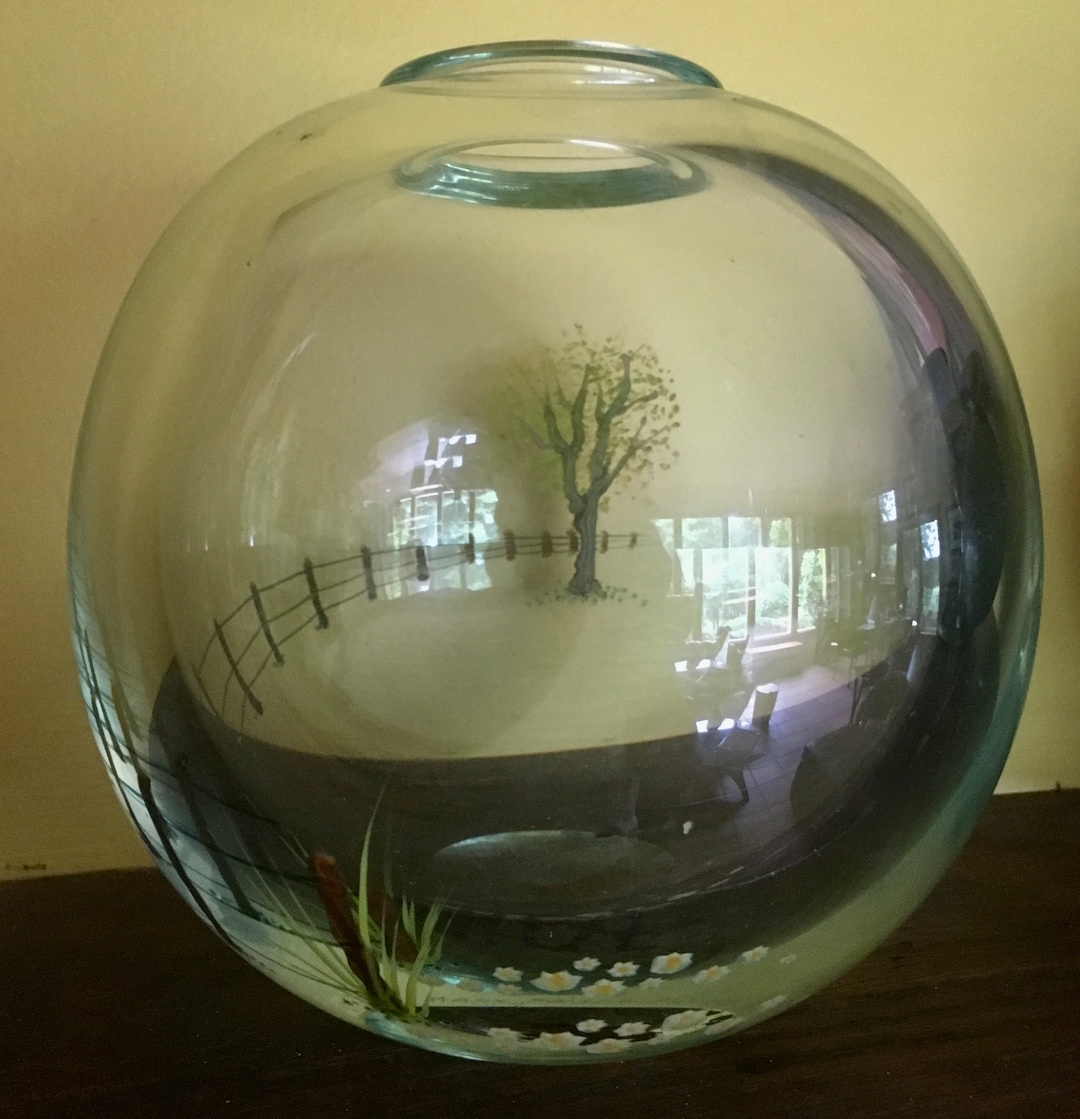 Moderne Mark Peiser Studio Glass Vase - Etsy