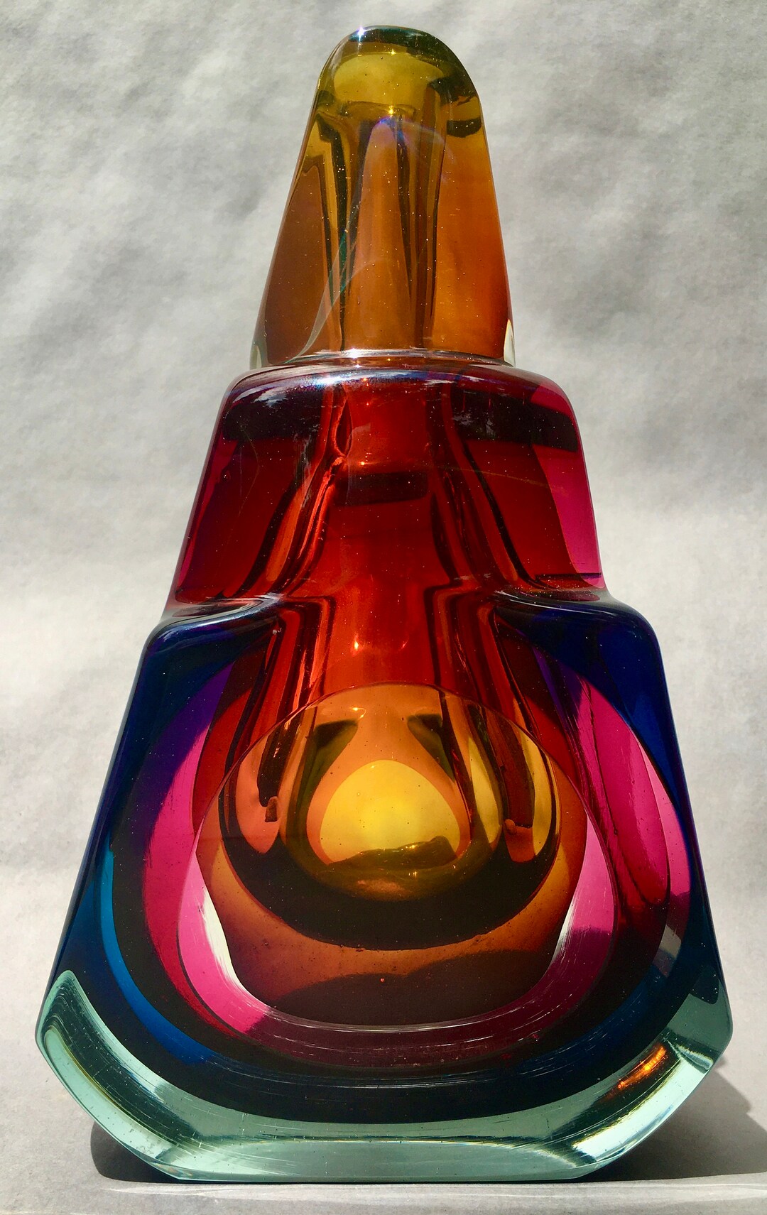 Moderne Studio Glass Tom Mclaughlin Angular Vase - Etsy