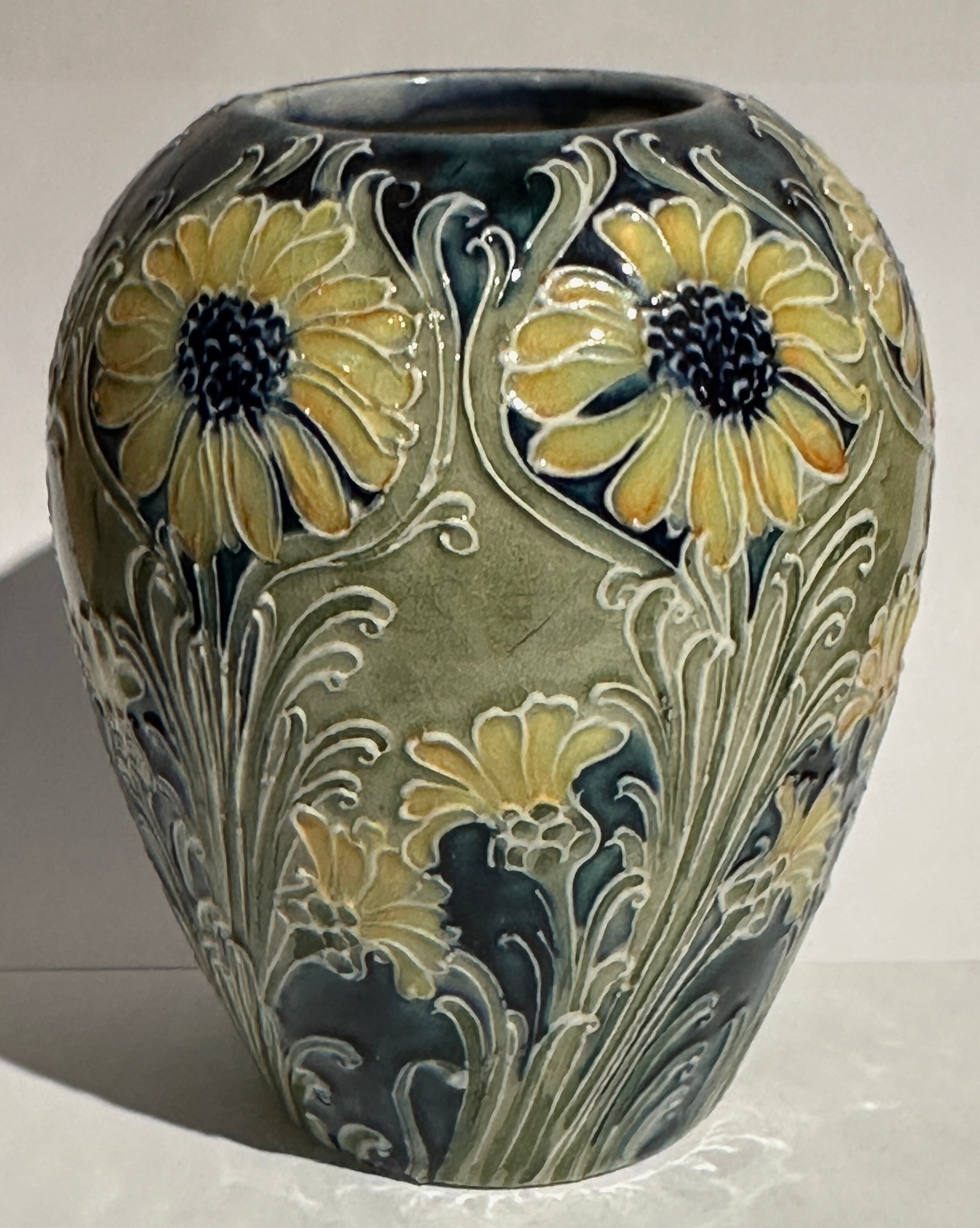 Early Rare Art Nouveau Moorcroft Sunflower Cabinet Vase - Etsy UK