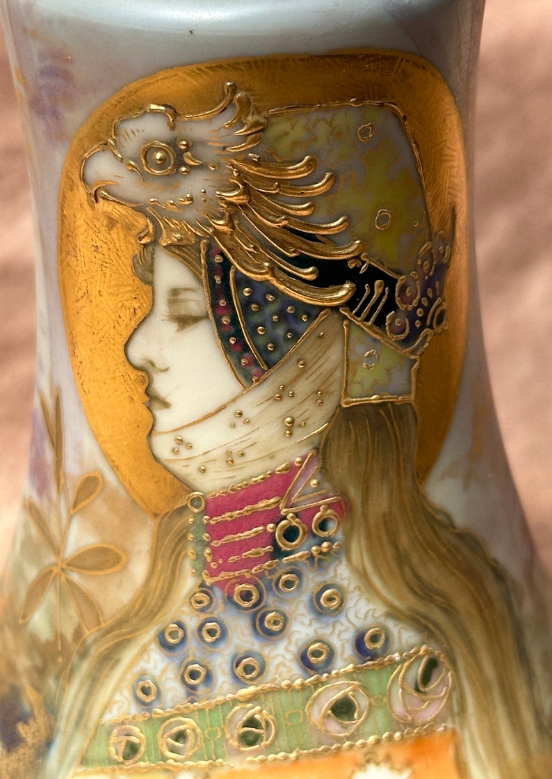 Art Nouveau Austrian Amphora RSTK Cabinet Vase - Etsy