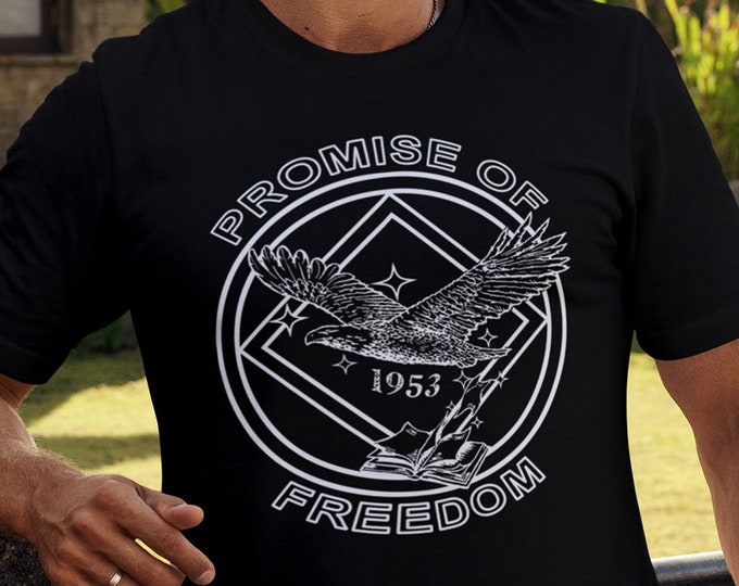 NA PROMISE of FREEDOM T-shirt - S-4X -black - 100% Cotton. Free ...