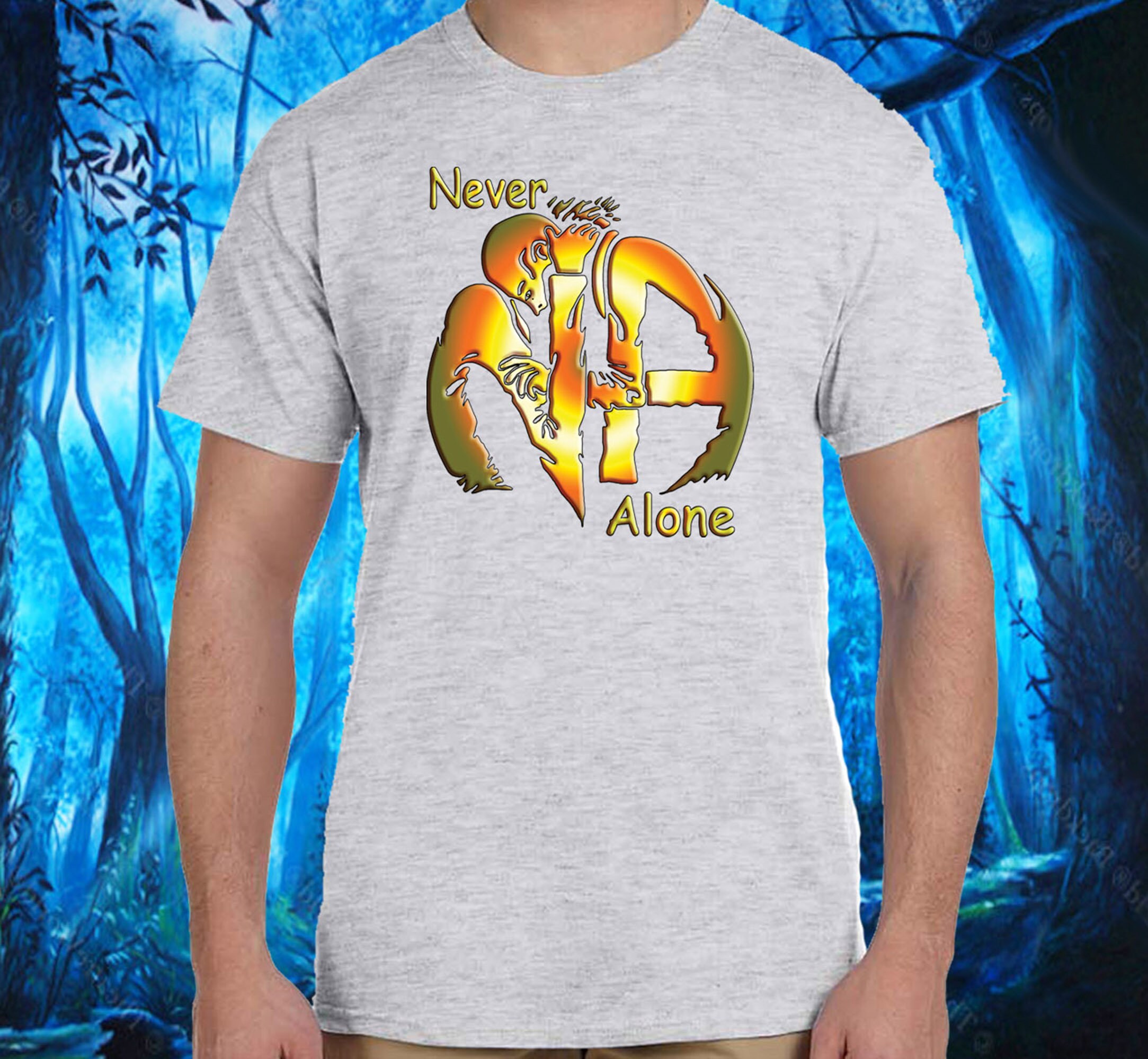 NA HUGS Never ALONE V. 2.0 Graphic T-shirt - 100% Cotton Narcotics ...