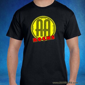 AA ROCKS T-shirt - Color Options - S-5X - 100% Cotton - Alcoholics ...