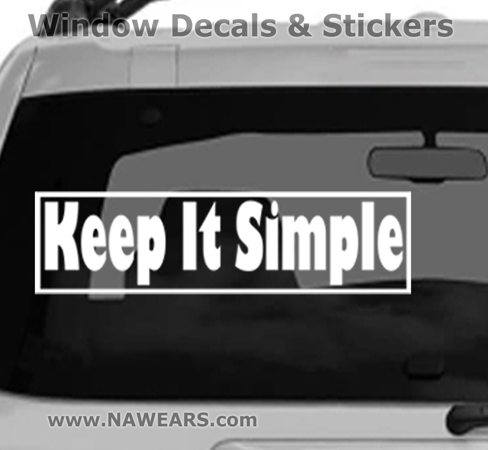 AA KEEP It SIMPLE Vinyl Decal Color Options Vehicle Sticker - Etsy