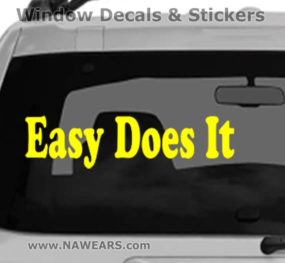 AA EASY Does IT Vinyl Decal Color Options Vehicle Sticker 12 | Etsy