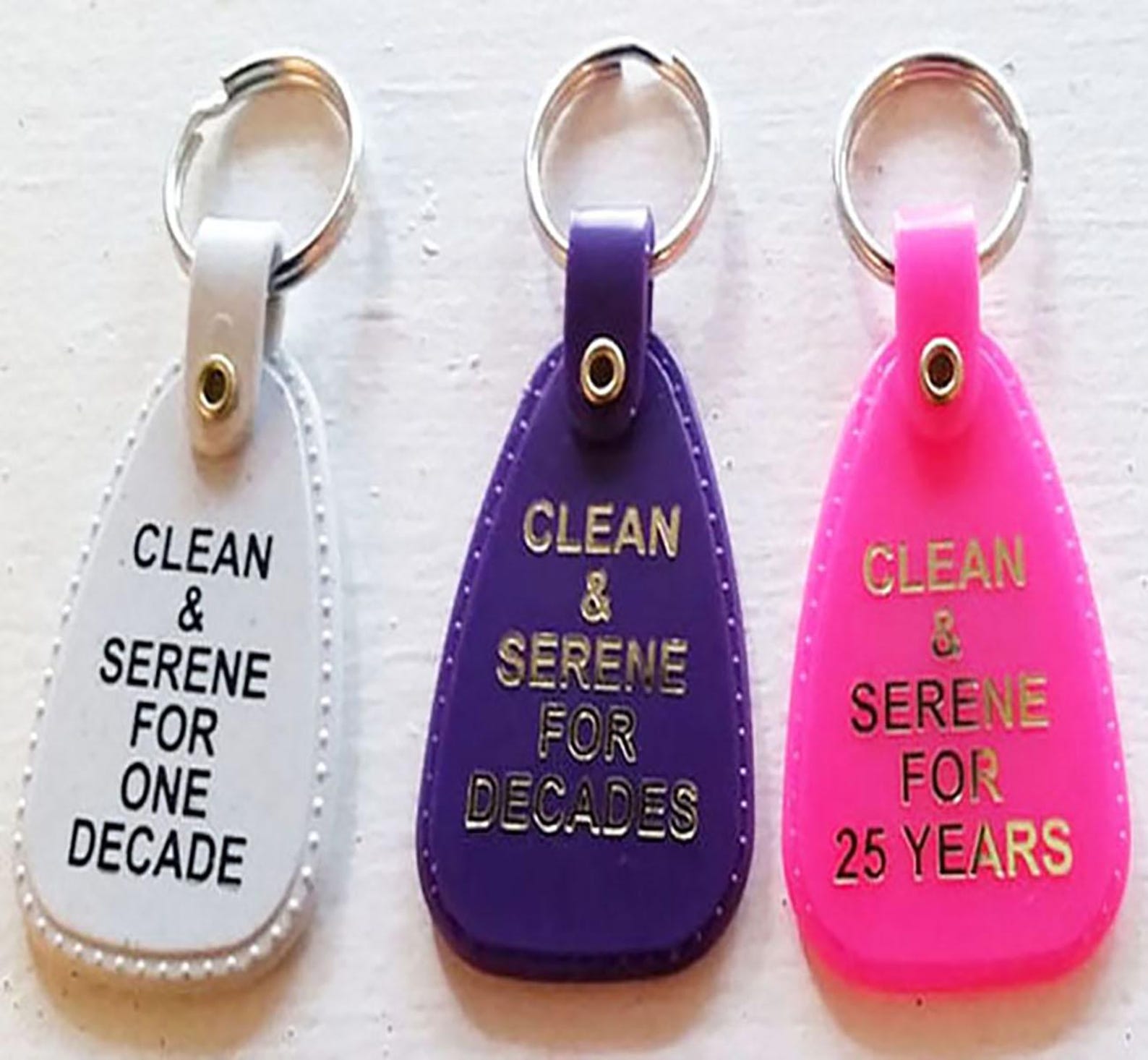 NA Lot of 10, 20 & 25 Year Clean Time Key Tag - Narcotics Anonymous - Etsy