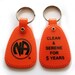 NA Orange & Black Key Tag - 5 Year Clean Time Key Tag - Narcotics ...