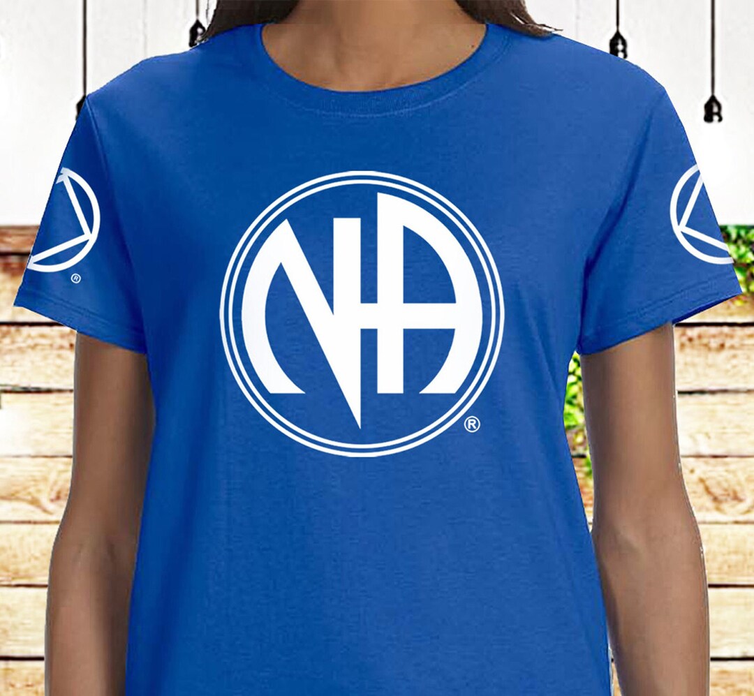 LARGE White NA Symbol T-shirt - XS- 2X - Cotton. - Narcotics Anonymous ...