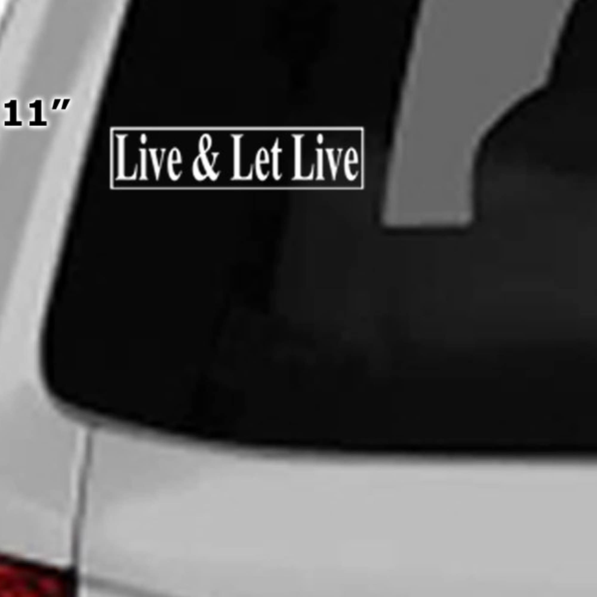 AA LIVE & LET Live Vinyl Decal Color Options Vehicle Sticker - Etsy