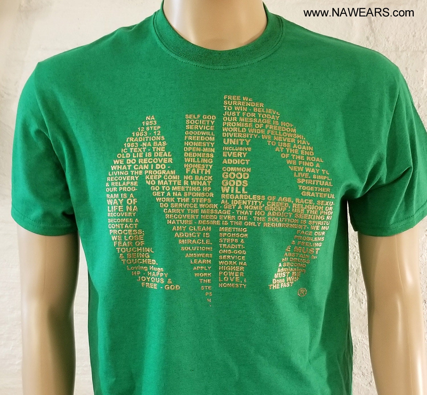 NA WORDS of RECOVERY T-shirt - 100% Cotton - Narcotics Anonymous - Free ...