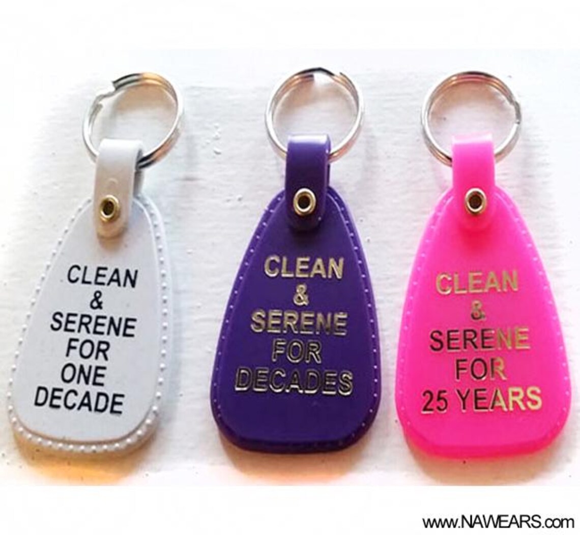 NA Lot of 10, 20 & 25 Year Clean Time Key Tag - Narcotics Anonymous - Etsy