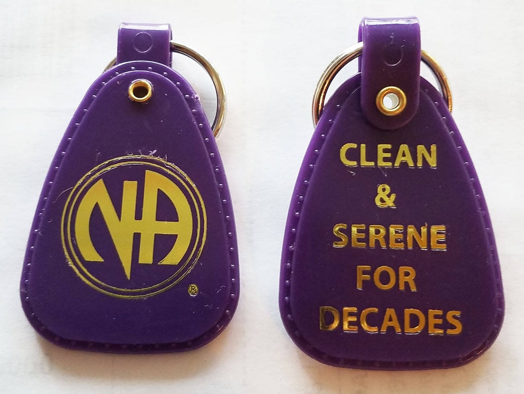 NA Purple DECADES - 20+ Year Clean Time Key Tag - Narcotics Anonymous ...