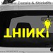 AA THINK Vinyl Decal, Color Options Vehicle Sticker, 12 Step Car Decals ...