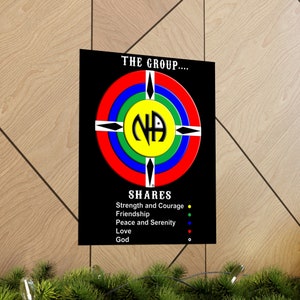 NA the Group Shares Vertical Posters - Narcotics Anonymous Art - NA ...