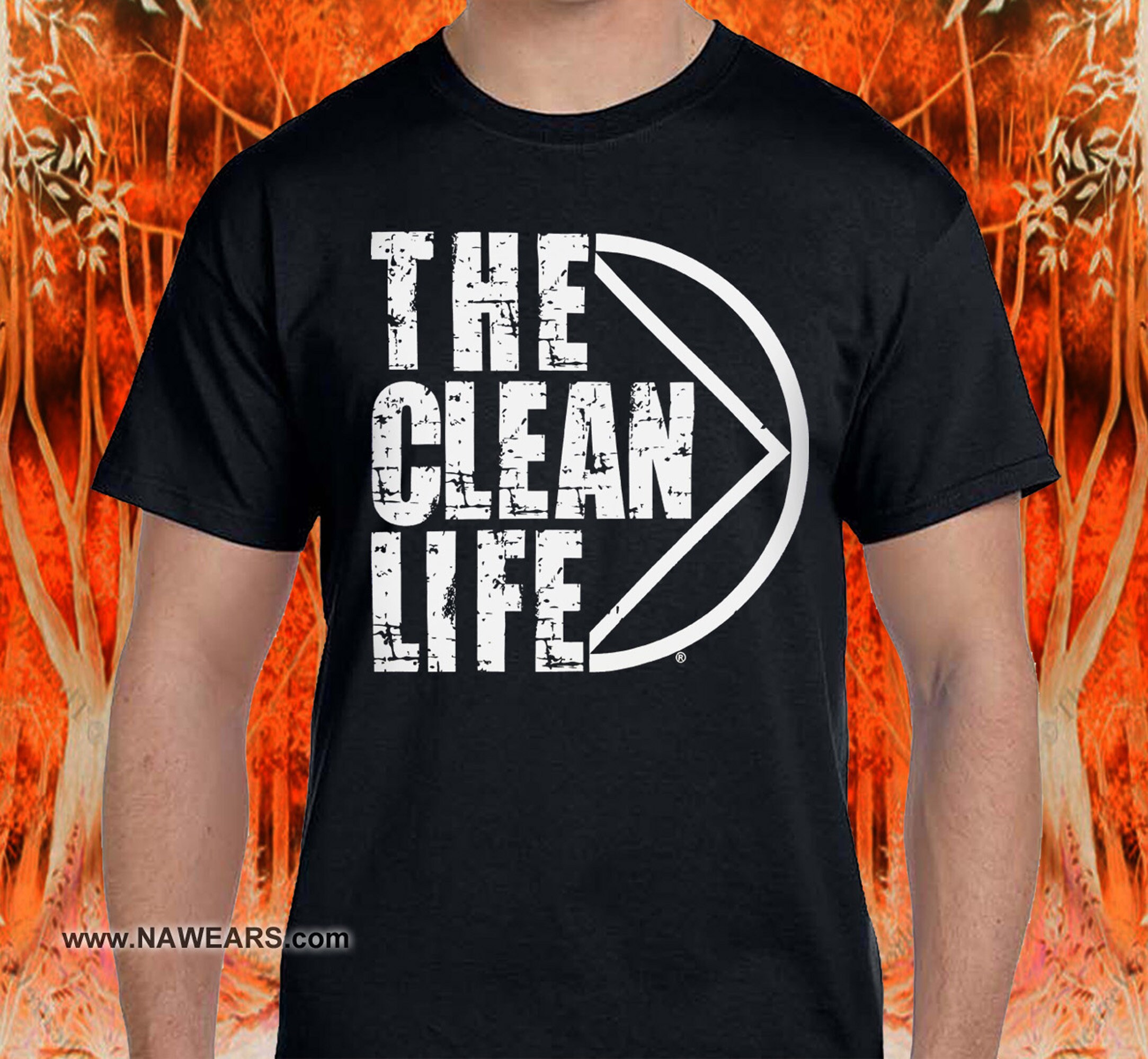 NA the CLEAN LIFE T-shirt - 100 Cotton - Free Shipping - Narcotics ...