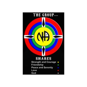 NA the Group Shares Vertical Posters - Narcotics Anonymous Art - NA ...