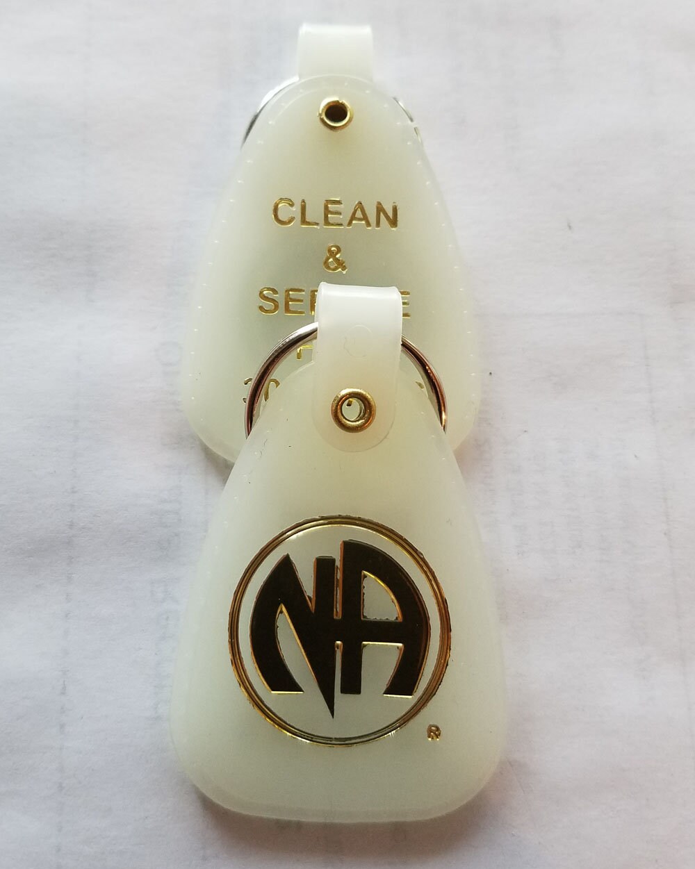 NA Moon Glow Key Tag - 30 Year Clean Time Key Tag - Narcotics Anonymous ...