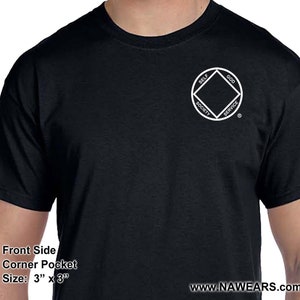 NA Service Symbol & Words White T-shirt - Color Options - S-4X - 100% ...