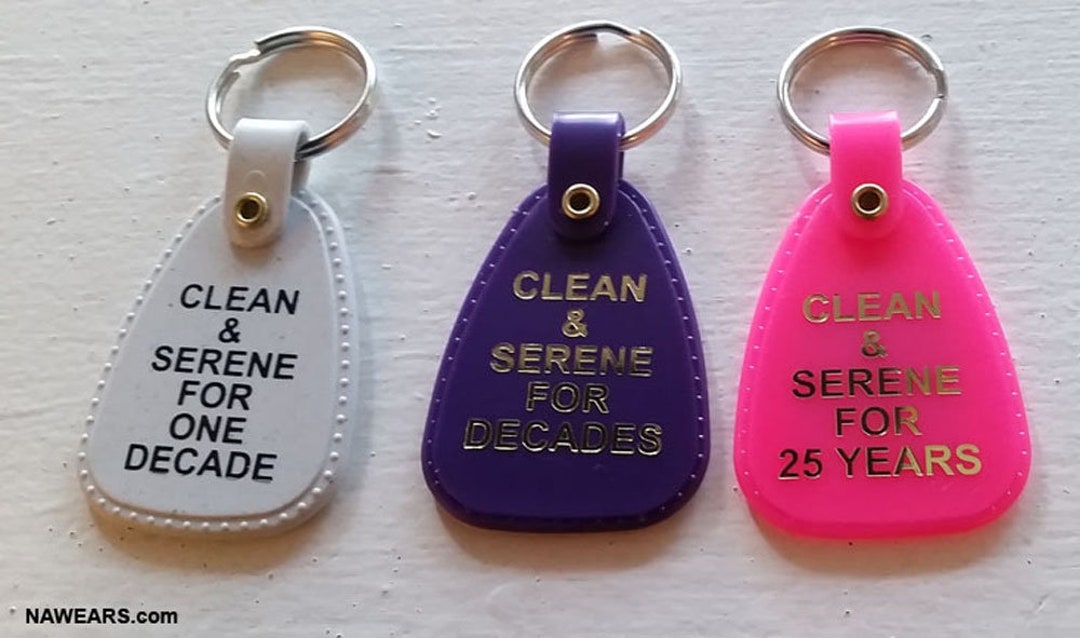 NA Lot of 10, 20 & 25 Year Clean Time Key Tag - Narcotics Anonymous - Etsy
