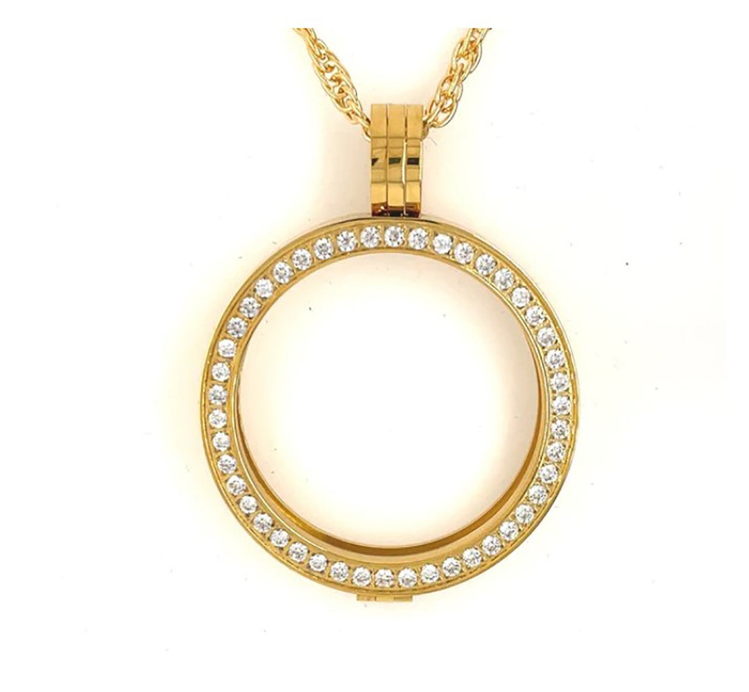 NA Aa Bling MEDALLION HOLDER Necklace Narcotics Anonymous , Na, Aa ...