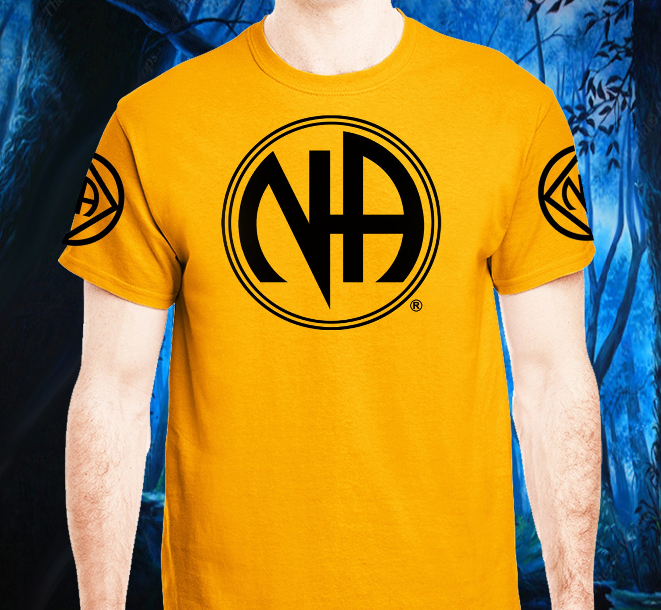 NA Large Black NA SYMBOL T-shirt S-4X Black 100% cotton. | Etsy