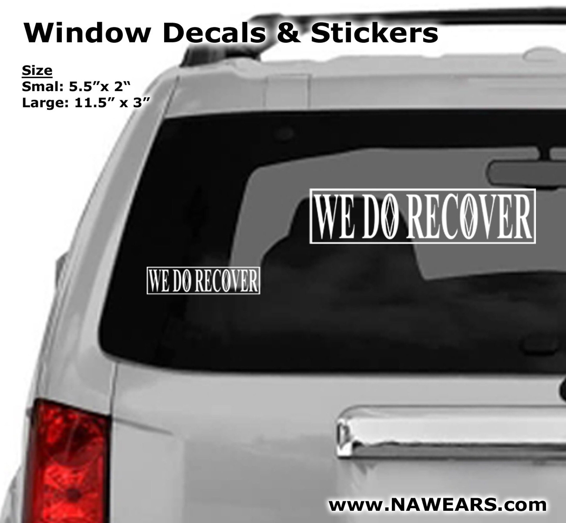 NA WE Do RECOVER Vinyl Car Decal, Narcotics Anonymous, Alcoholics ...