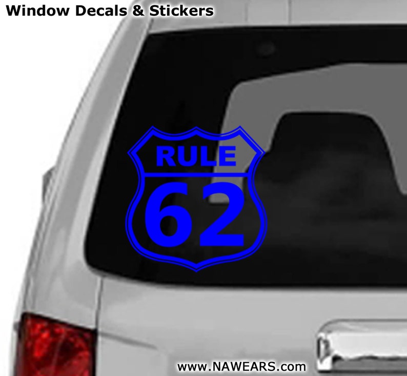AA Alcoholics Anonymous Rule 62 Vinyl Decal Color Options - Etsy