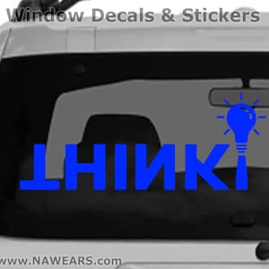 AA THINK ! Vinyl Decal, Color Options Vehicle Sticker, 12 Step Car ...