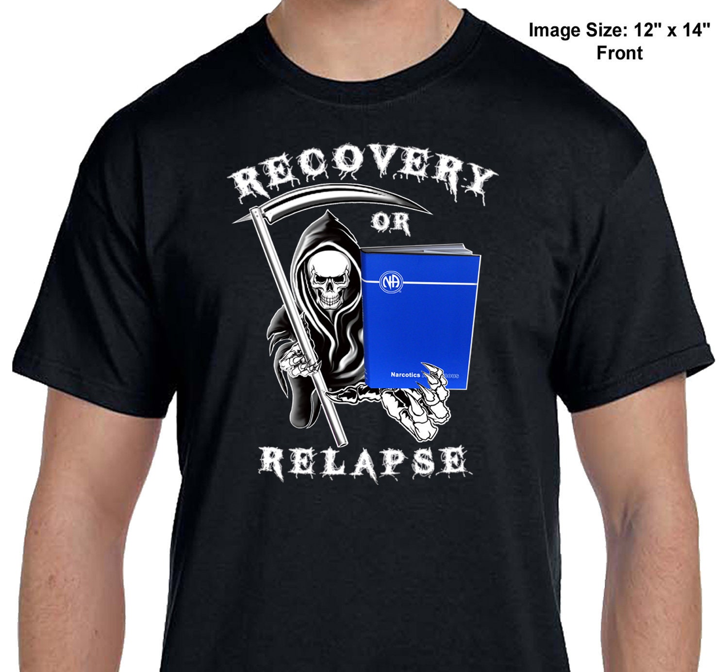 NA Recovery or Relapse Reaper T-shirt 100% Cotton - Etsy