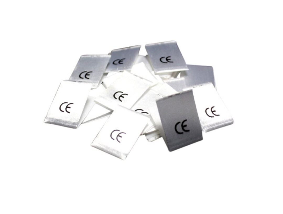 25 Textile Labels CE With Center Fold - Etsy