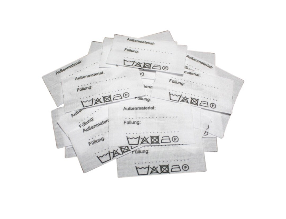 25 Textile Labels-exterior Material/filling - Etsy