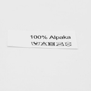 50 Textile Labels 100% Alpaca - Etsy