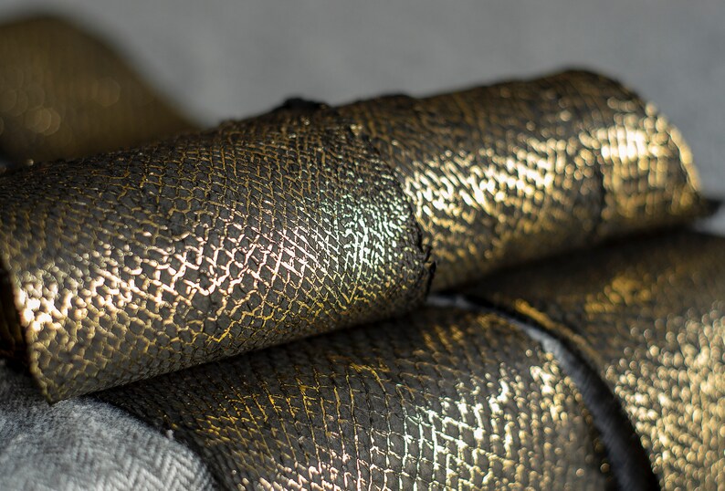 Salmon Fish Leather From Iceland Moonlight Lava Color - Etsy