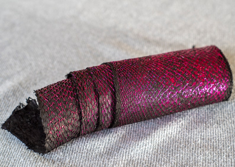 Salmon Fish Leather From Iceland Moonlight Lava Color - Etsy