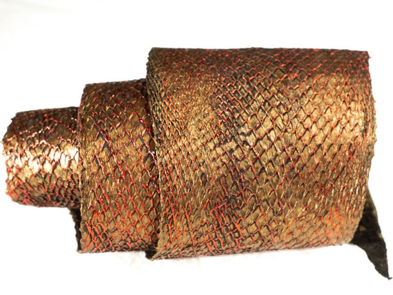 Salmon Fish Leather From Iceland Moonlight Lava Color - Etsy