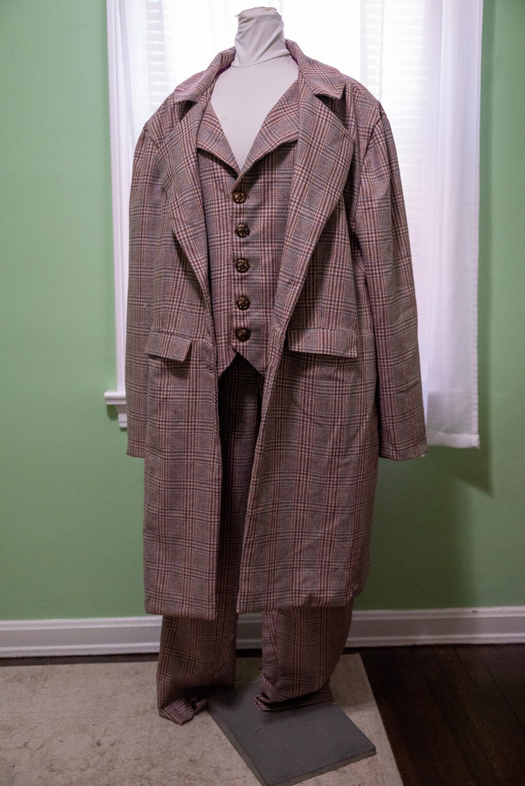 Men's 3 Piece Victorian Suit: XXL - Etsy