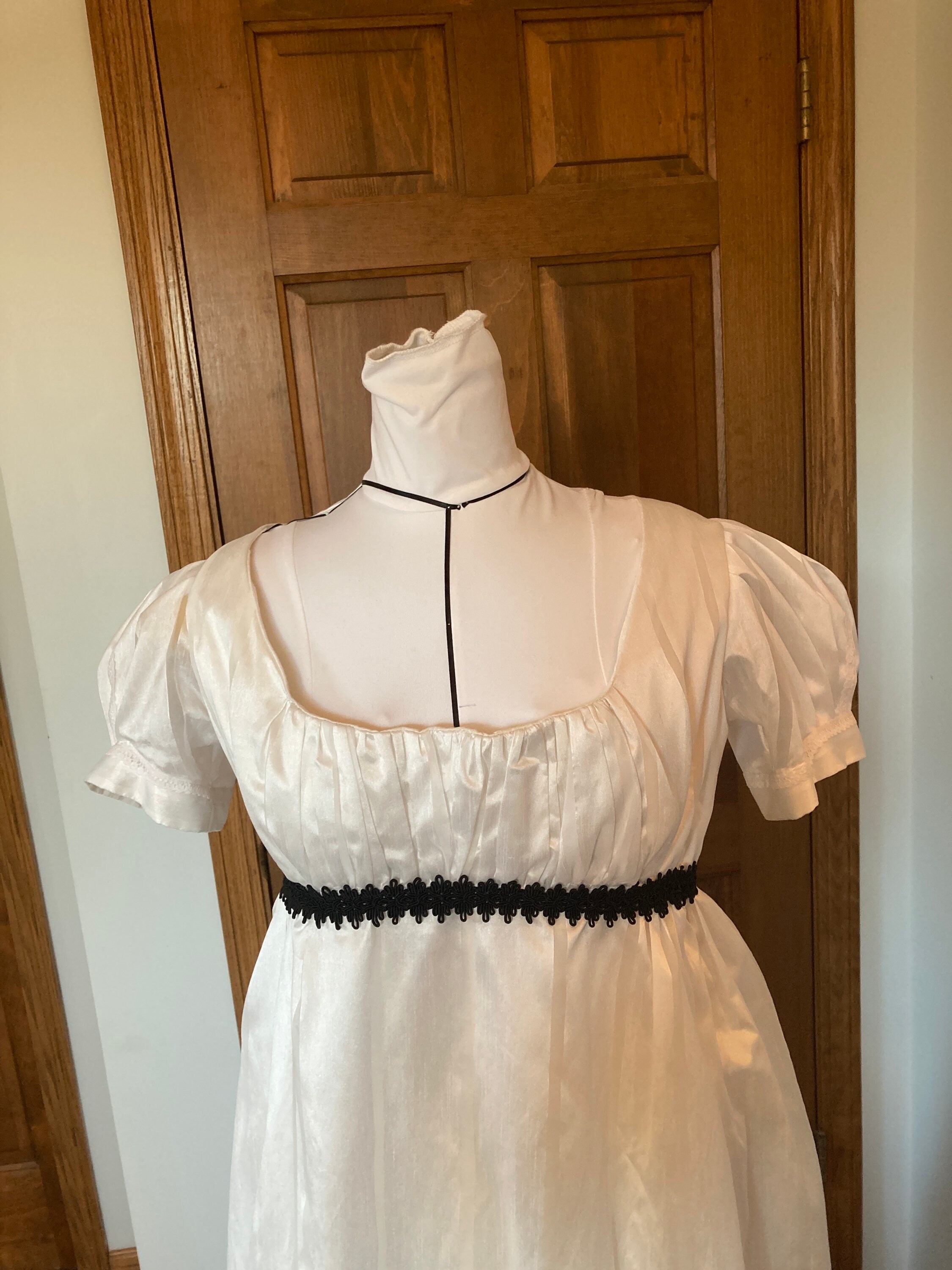 Black and White Regency Dress - Etsy