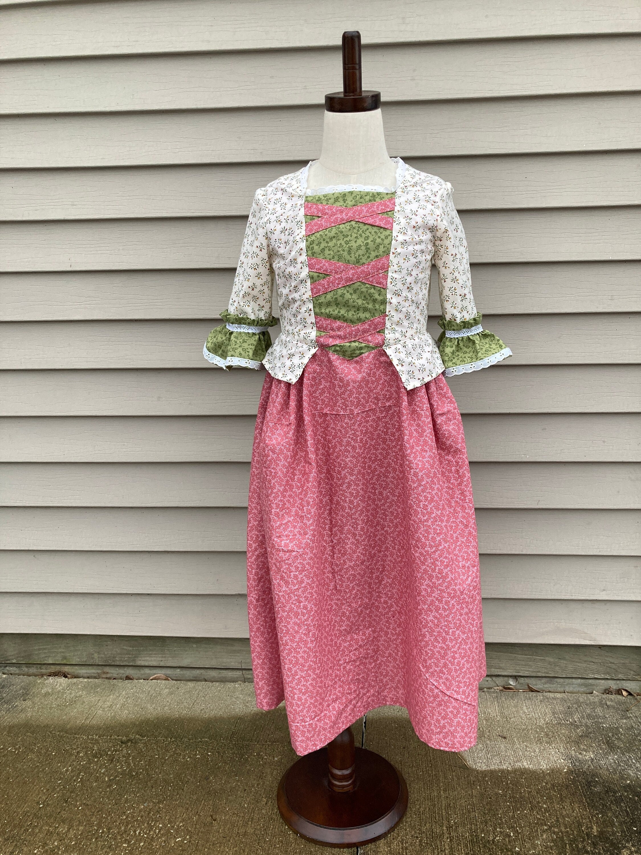 Girls Colonial Dress - Etsy