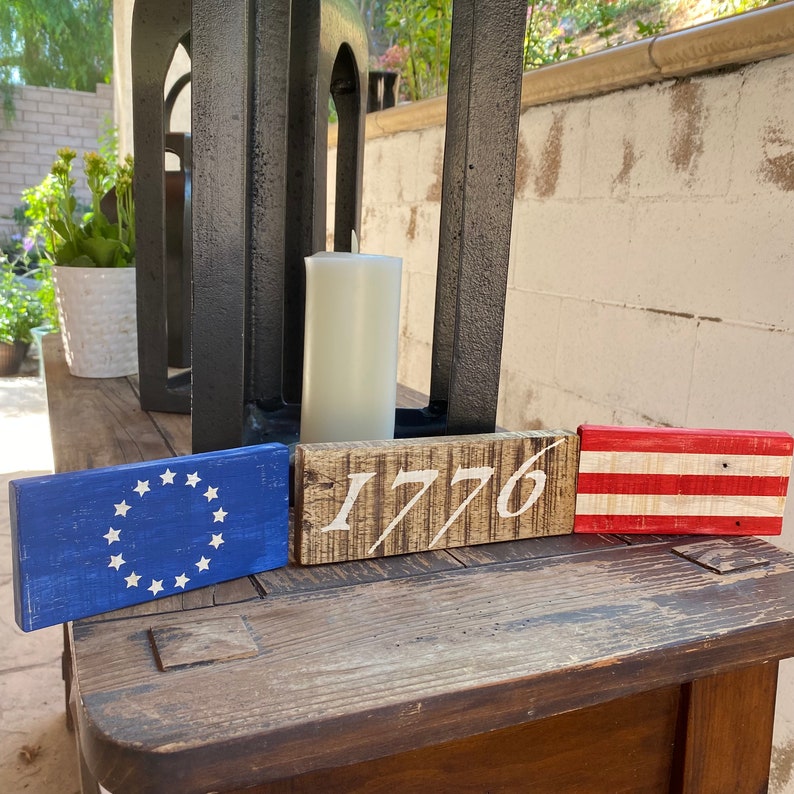 Wood Flag, 1776, Betsy Ross, USA, America, Rustic, Americana Home Decor ...