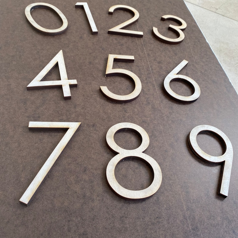 Wooden Numbers - Etsy