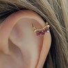 Double Earring Fake Piercing - Tiny Hoop Earring - Ear Cuff Fake ...