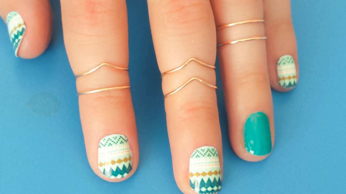 Midi Ring Set of 6 Gold or Silver Midi Rings Stackable - Etsy