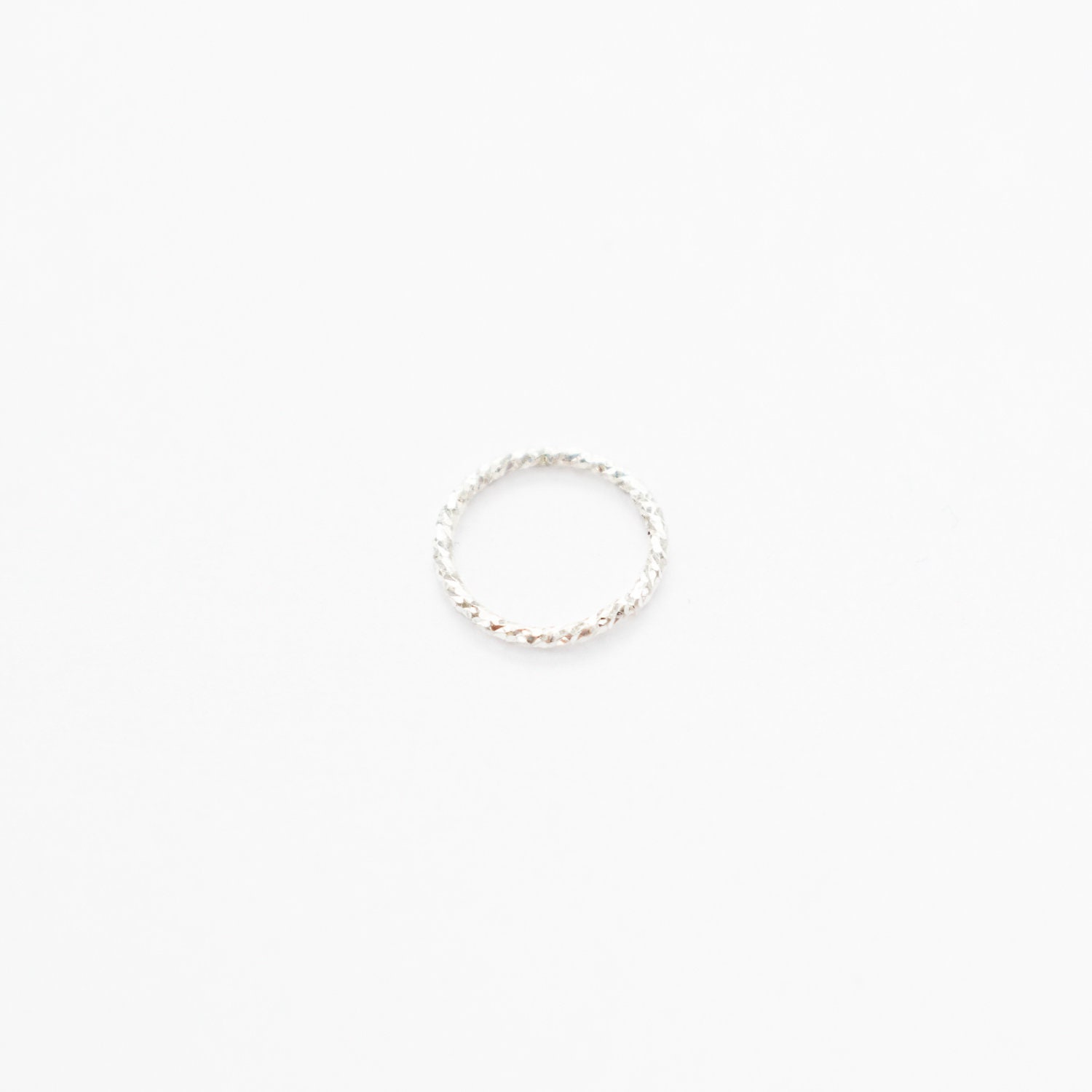 Rook Earring Piercing 16g Diamond Cut 16g Rook Hoop Silver | Etsy