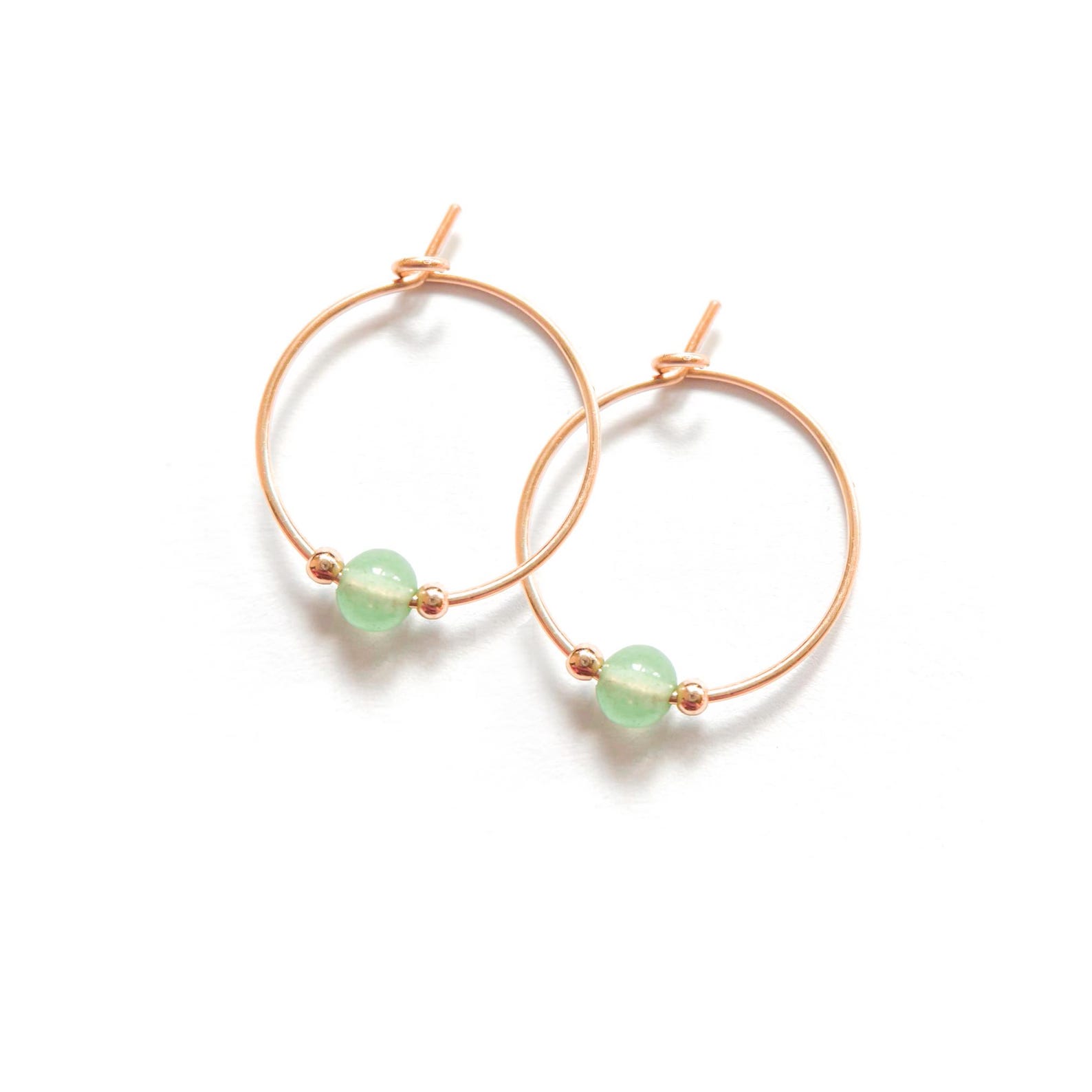 Jade Hoop Earrings-light Color Jade Hoops Earring-jade Jewelry-small ...
