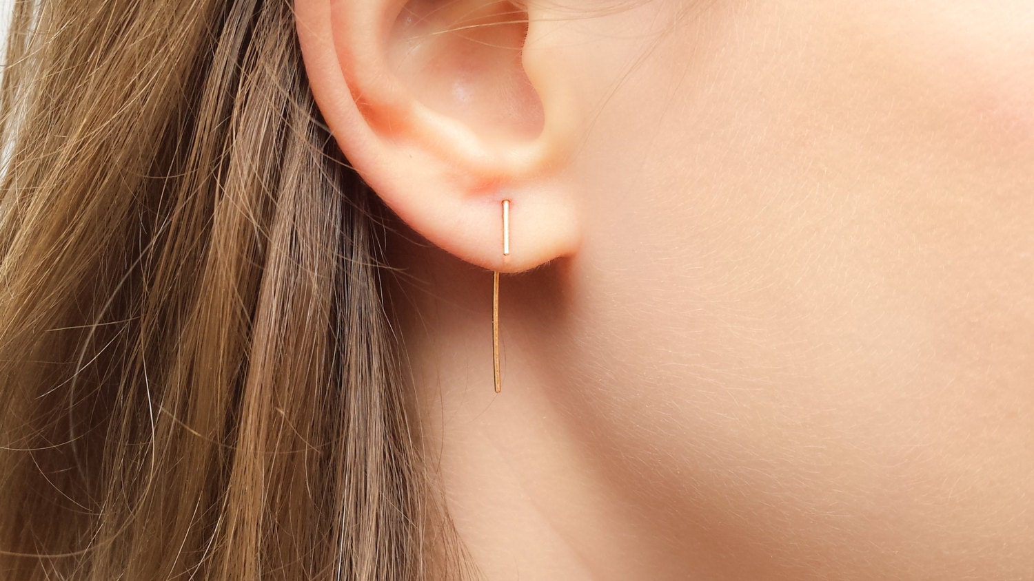 Bar Earrings Line Earrings Bar Ear Sweep Ear Wrap Ear | Etsy