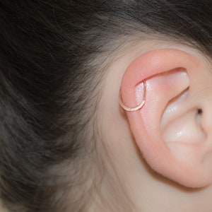 Rose Gold Helix Earring - Rose Gold Helix Piercing - Rose Gold Helix ...