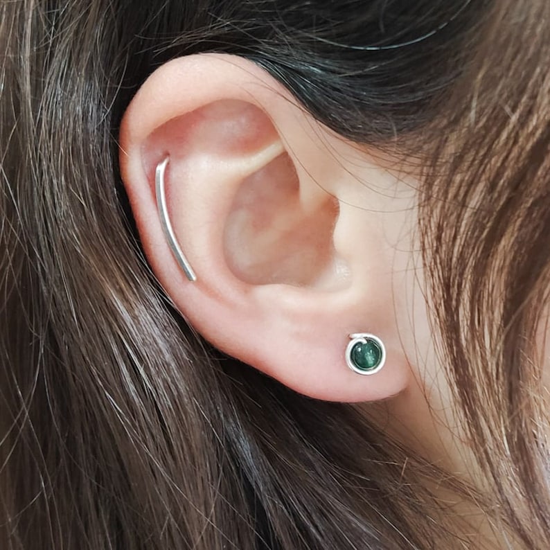 16 Gauge HELIX- Long Helix Earring- Long Cartilage Earring- 16g Helix ...