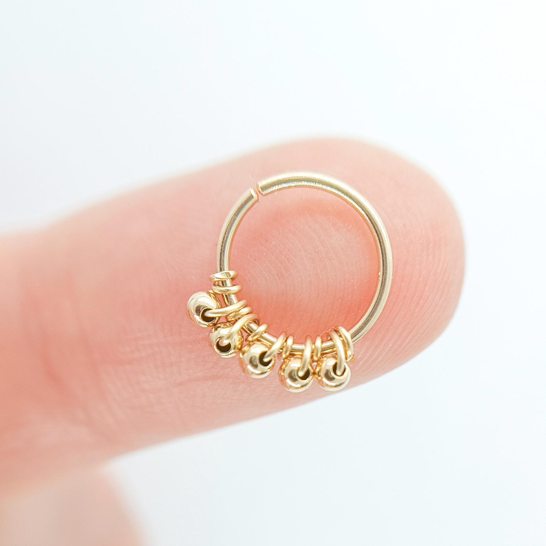 Helix Cartilage Earring Piercing - Long Curved Triangle Helix Ring ...